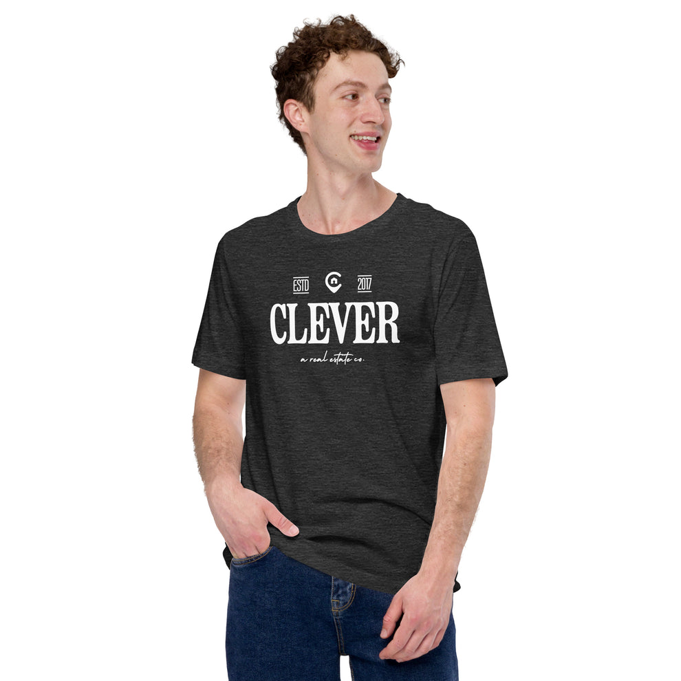 Clever Collegiate Unisex t-shirt – Clever Swag Store